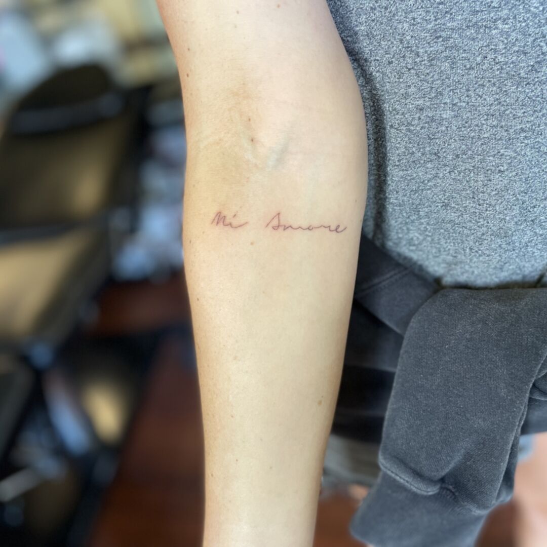 Script Tattoos - The Honorable Society LA