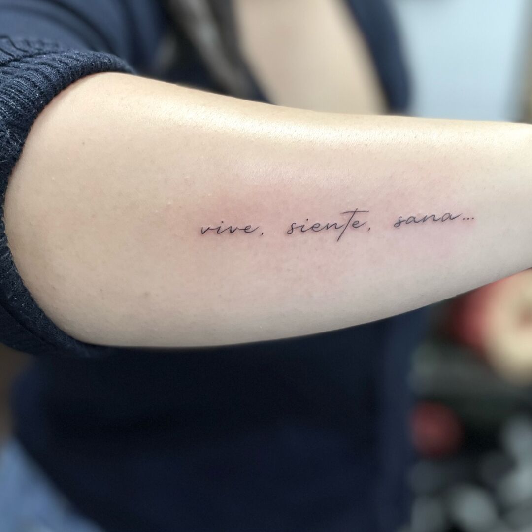 Script Tattoos - The Honorable Society LA