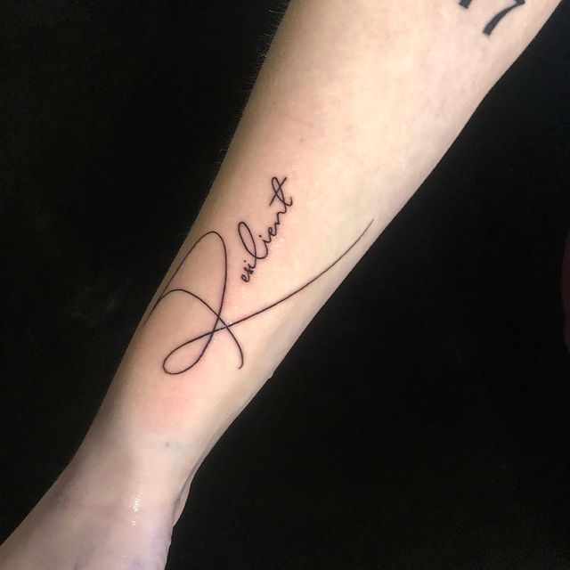 Script Tattoos - The Honorable Society LA