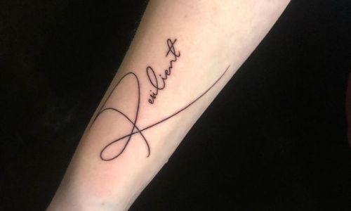 Script Tattoos - The Honorable Society LA