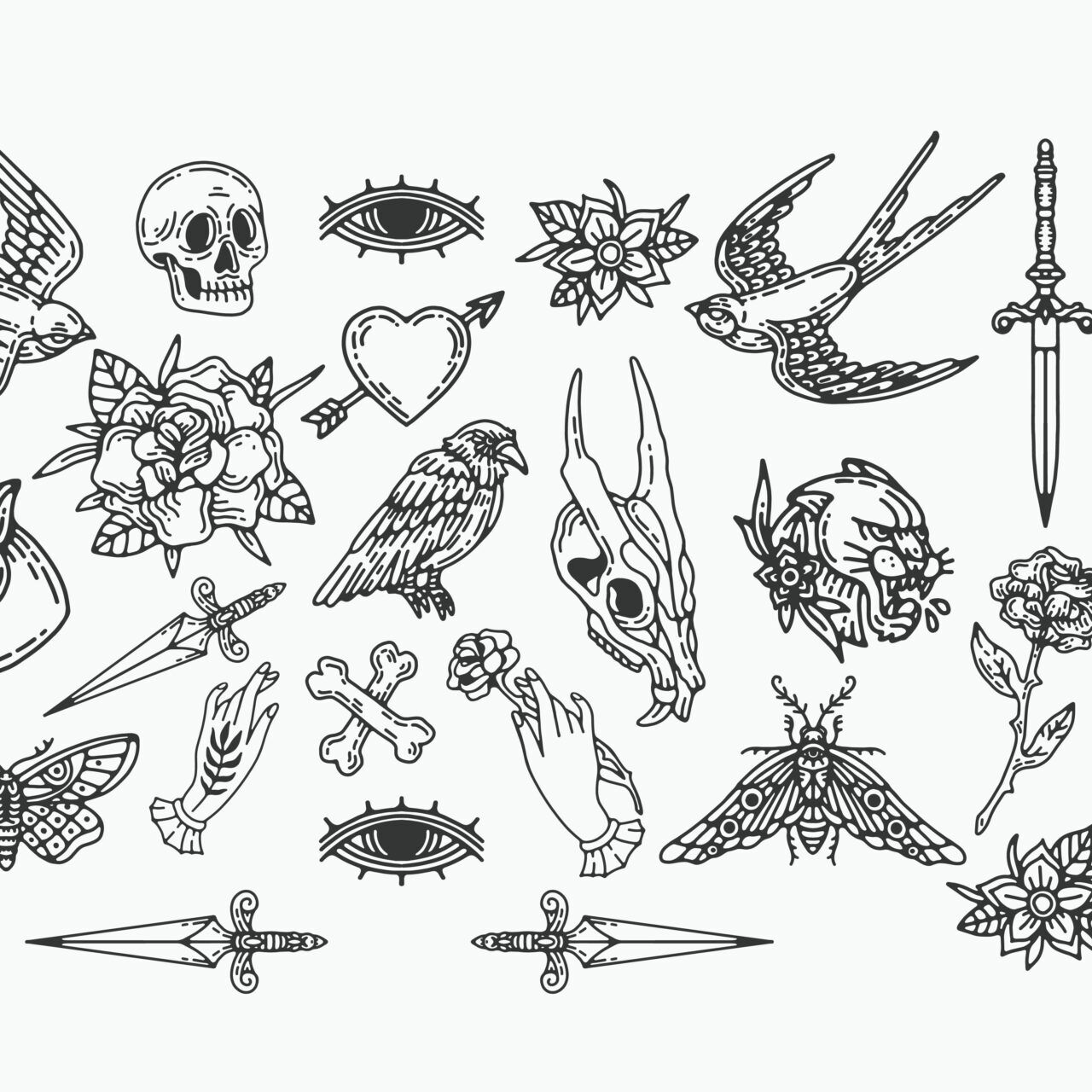 Understanding Tattoo Flash - The Honorable Society Los Angeles